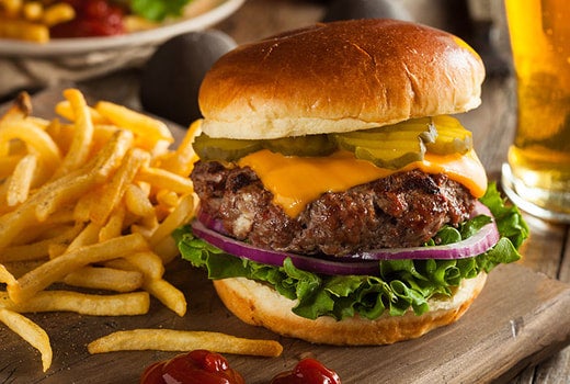 double cheeseburger meal