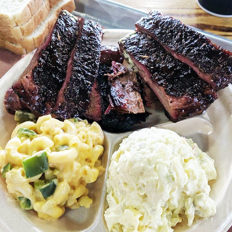 1 MEAT BBQ PLATTER | Charlie's BBQ Houston | Charlie's BBQ