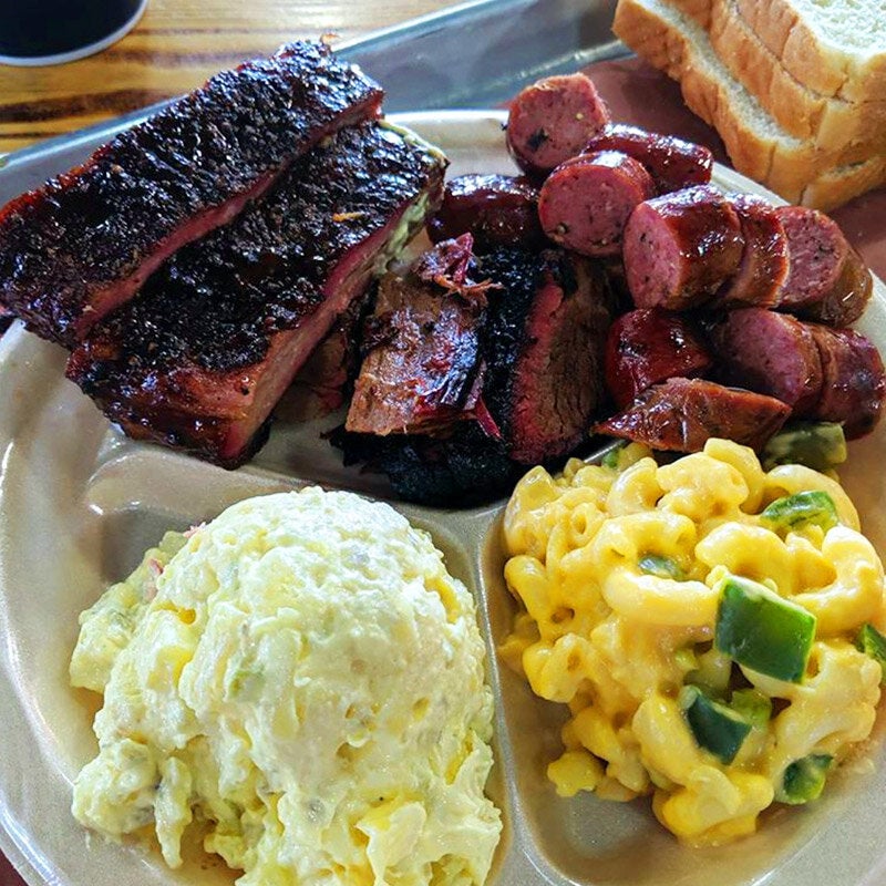 2 MEAT BBQ PLATTER | Charlie's BBQ Houston | Charlie's BBQ